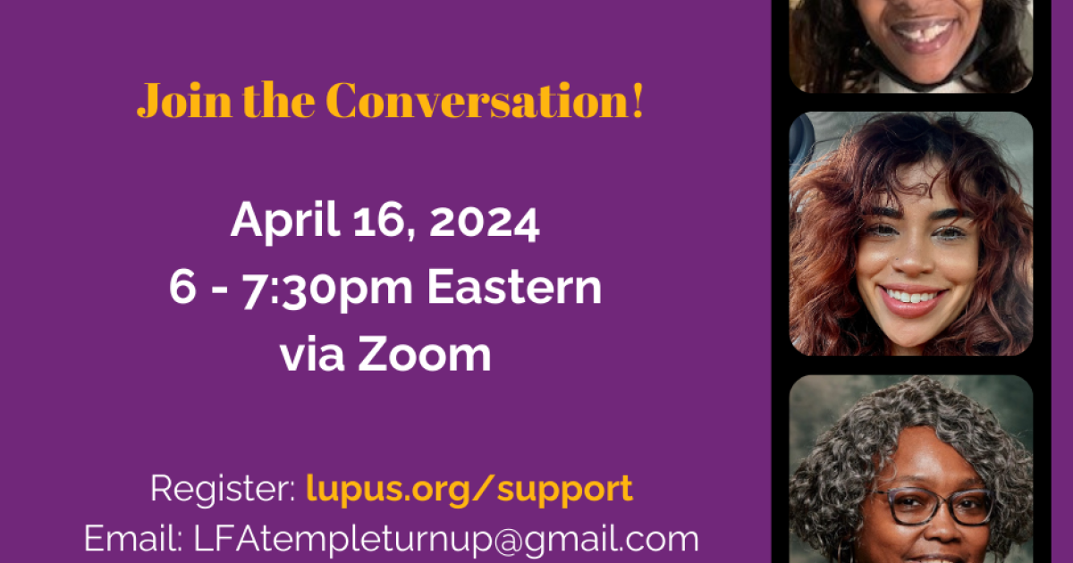 Temple Turn Up April Meeting | Pennsylvania Delaware Valley | Lupus ...